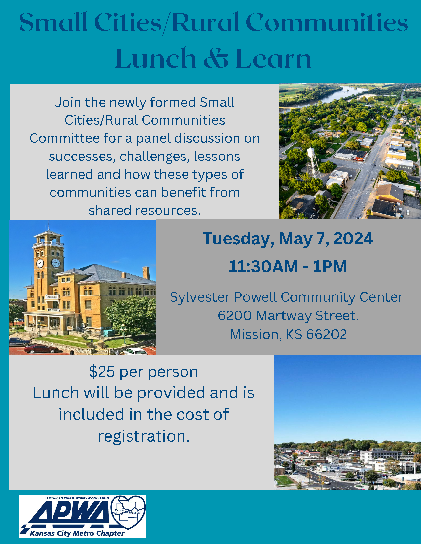 Small Cities/Rural Communities Lunch and Learn – APWA Kansas City Metro ...